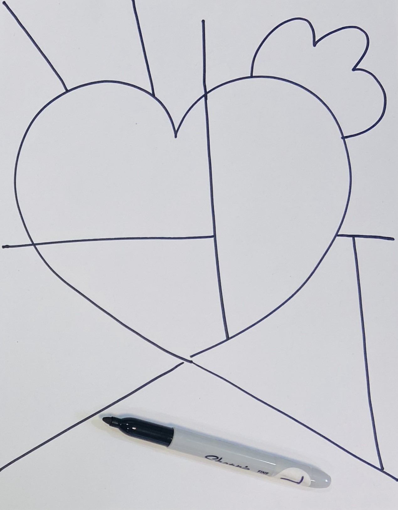 Colorful Valentine's Day Art Project for Kids: Romero Britto Pop Art Hearts